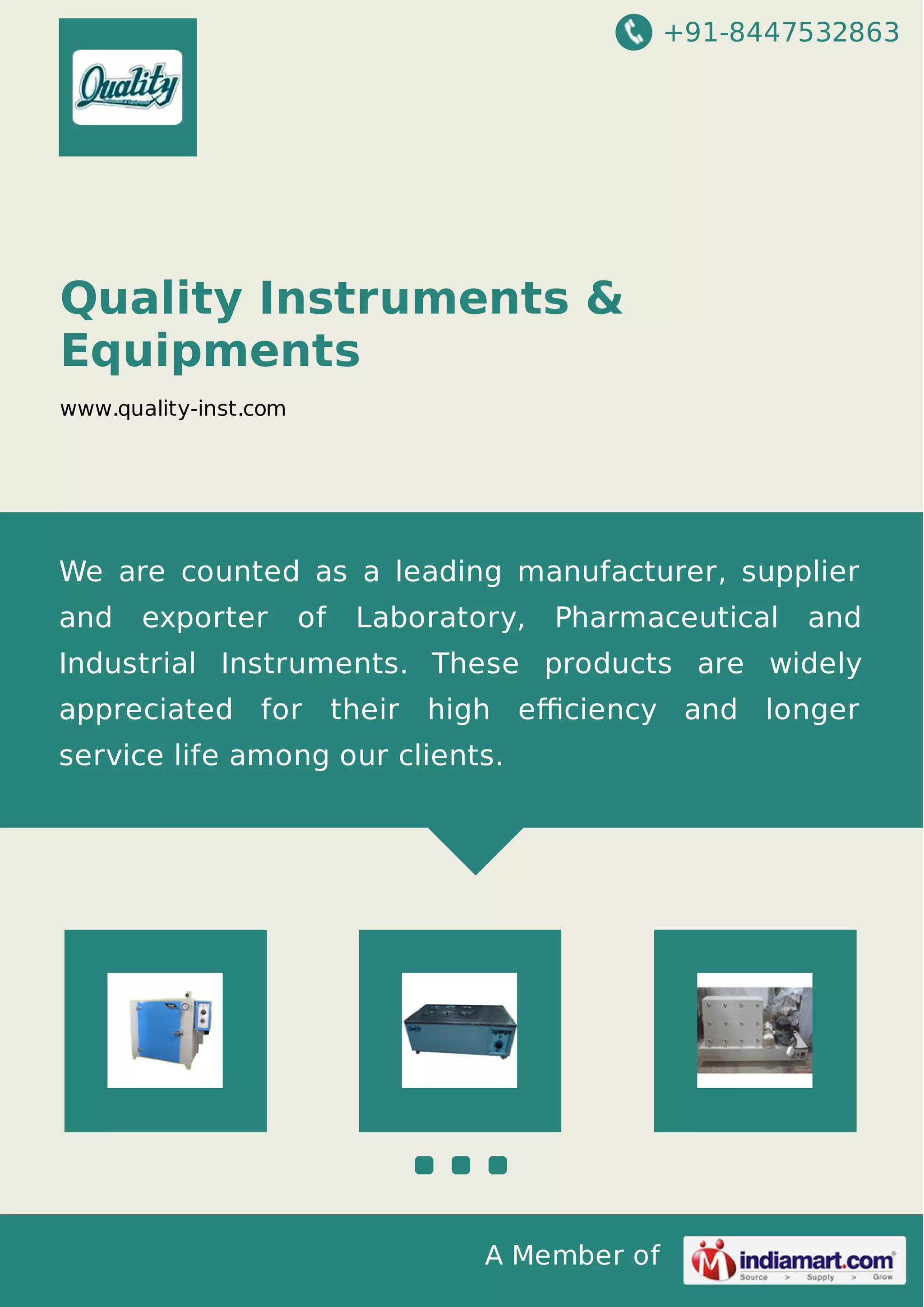 Quality instruments-equipments | PDF