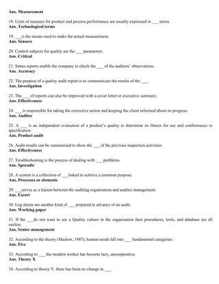 Quality management-mc qs | PDF