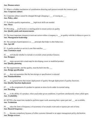 Quality management-mc qs | PDF
