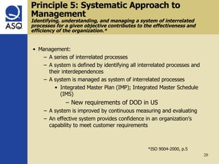 Quality Management Principles Become CEO Management Practices! | PPT