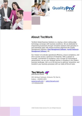 Quality Management Software for Manufacturing Industries | PDF