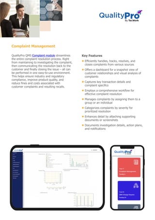 Quality Management Software for Manufacturing Industries | PDF