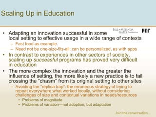 Scaling Up in Education | PPTX