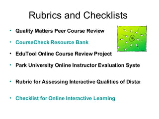 Quality Teaching in Online Courses | PPT
