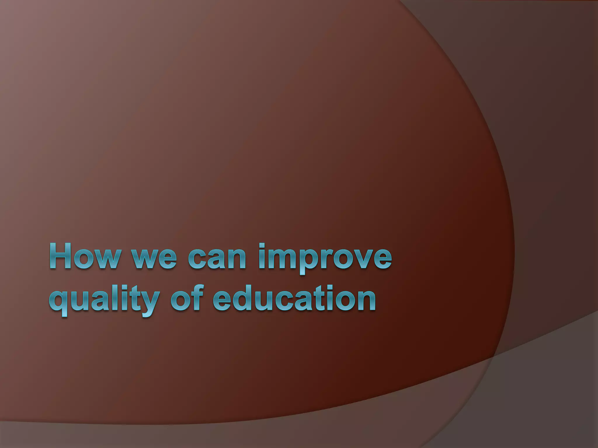 Quality Education | PPTX