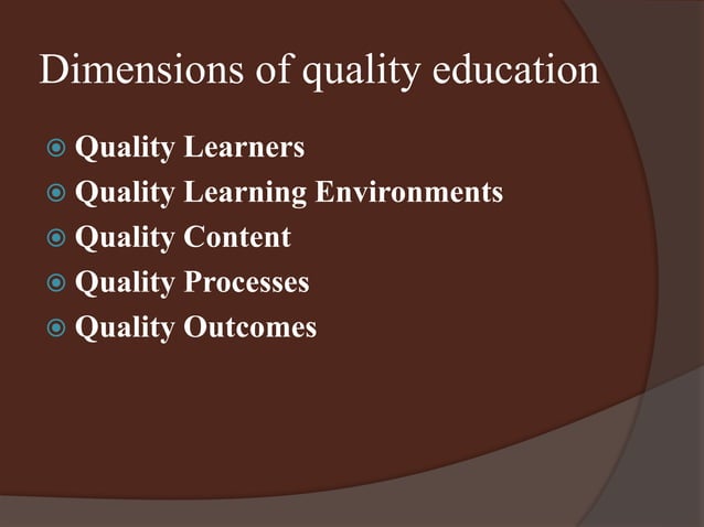 Quality Education | PPTX | Professional School | Postgraduate Education