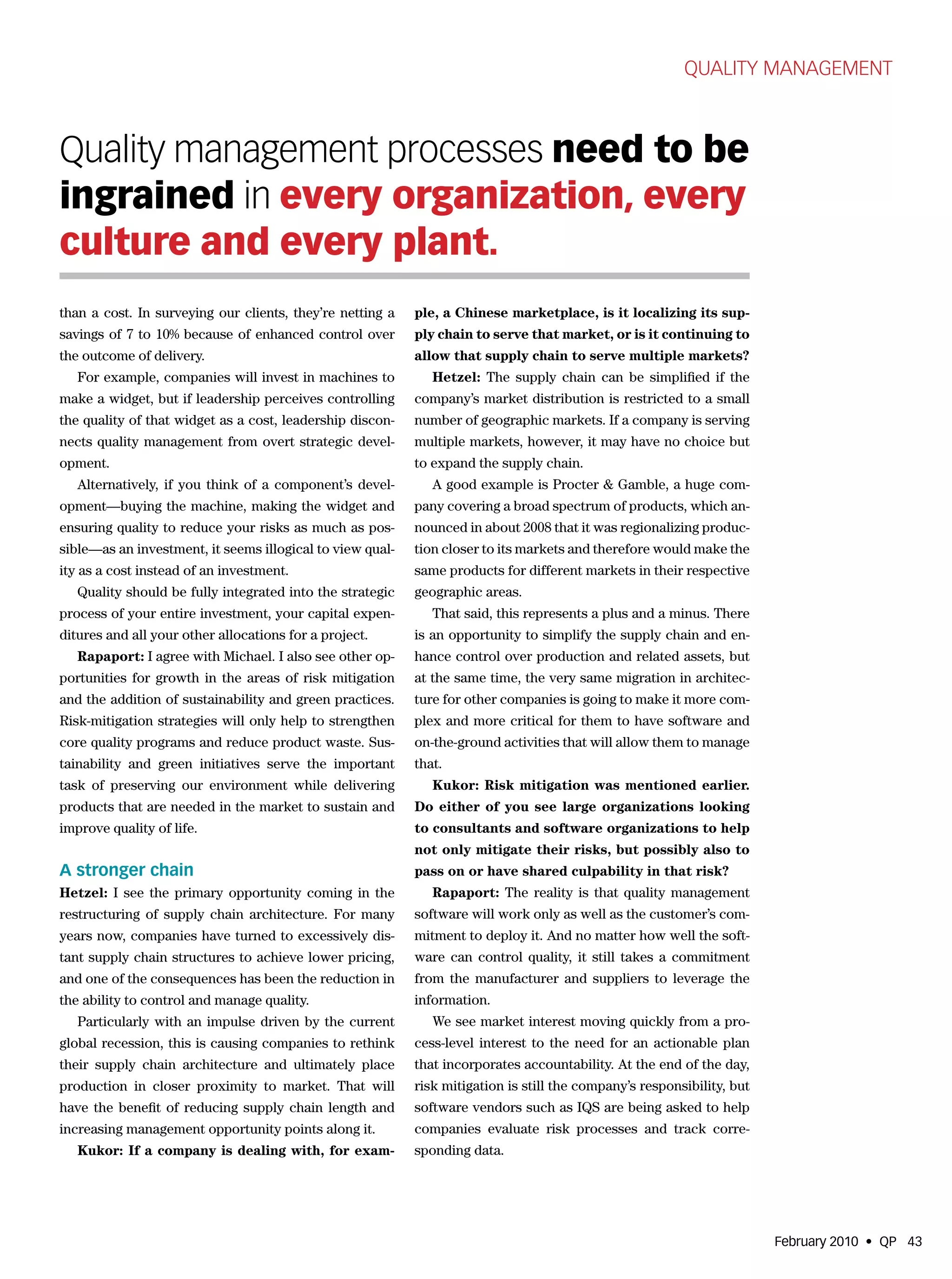 Quality 3.0 THE NEXT REVOLUTION | PDF