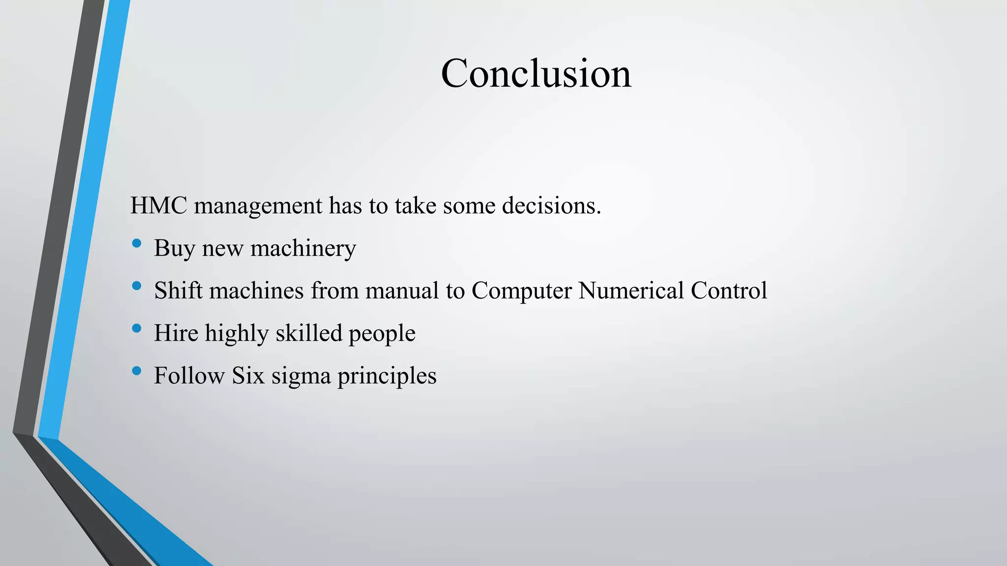 Quality analysis of hmc | PPTX