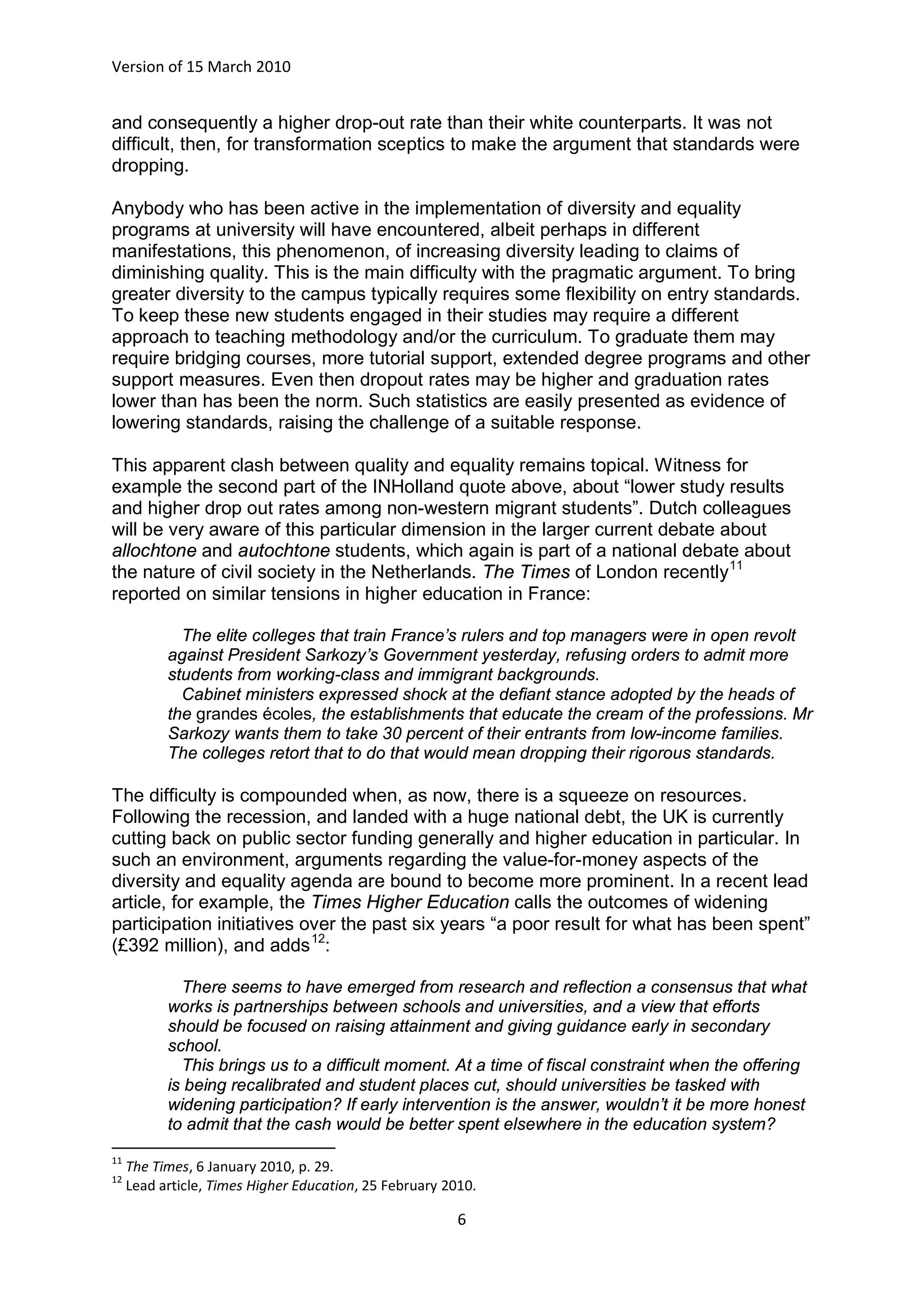 Quality And Equality - Chris Brink | PDF