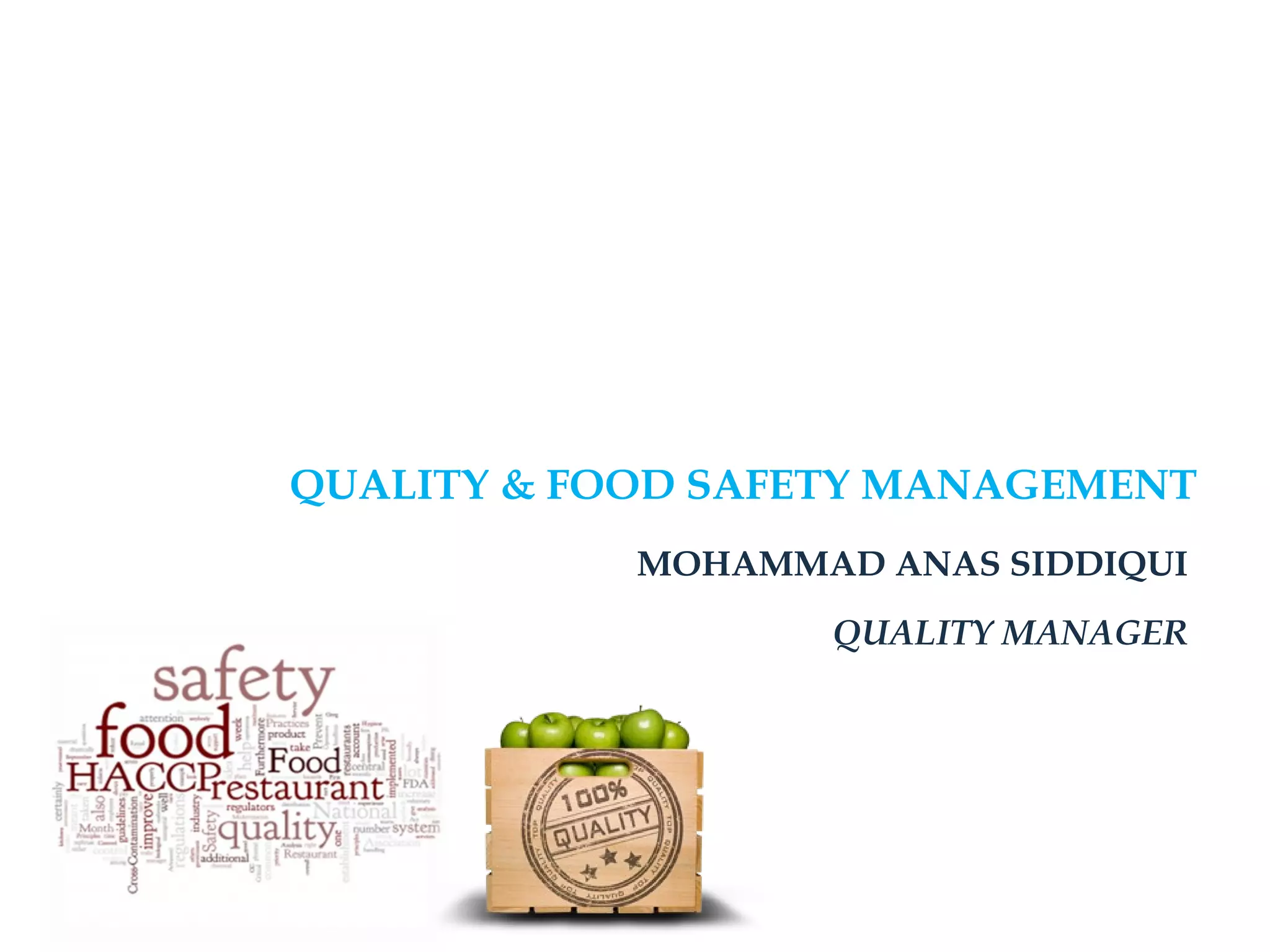 Quality and food safety management | PPT