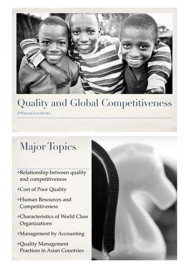 Quality and global competitiveness | PDF