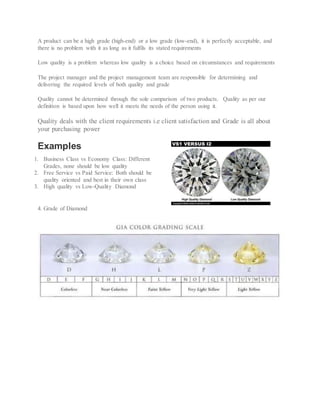 Quality and Grade | DOCX