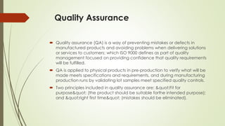 Quality and Operational Excellence | PPTX