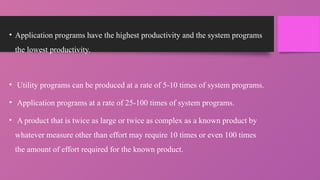 Quality and Productivity Factors in Software Engineering | PPTX