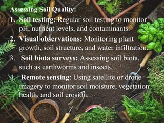 Soil introduction and quality and quantity of soil | PPT