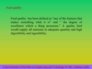 Quality and safety of animal feed in india | PDF