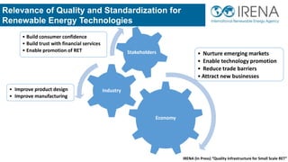 Quality and standards for renewable energy | PPTX