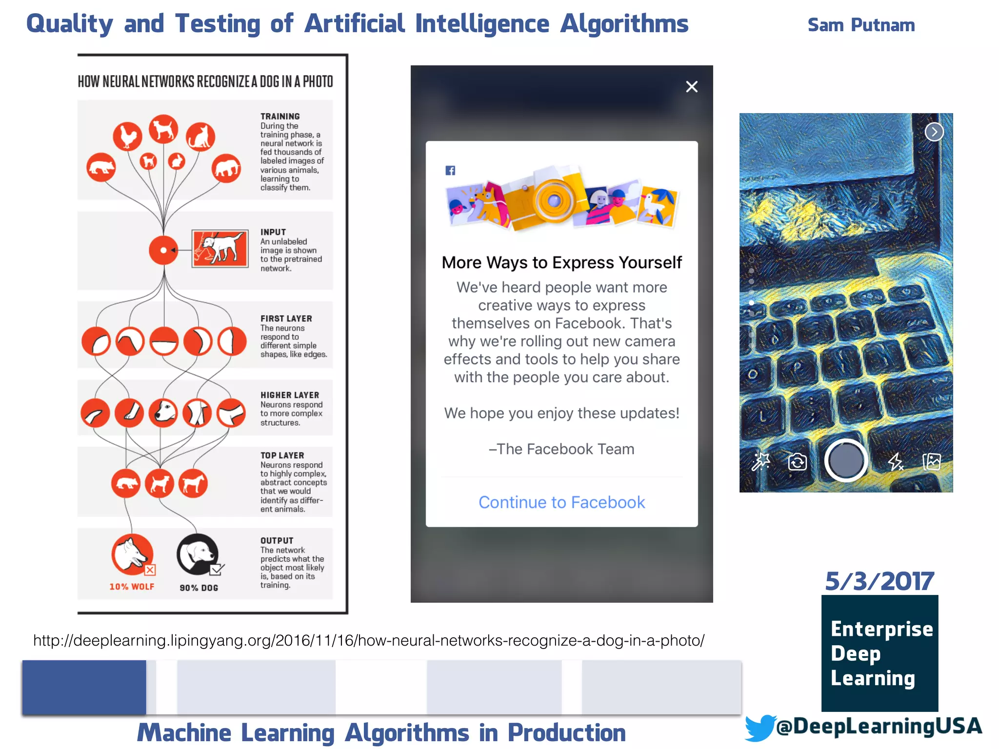 Quality And Testing Of Ai Algorithms Enterprise Deep Learning Ppt
