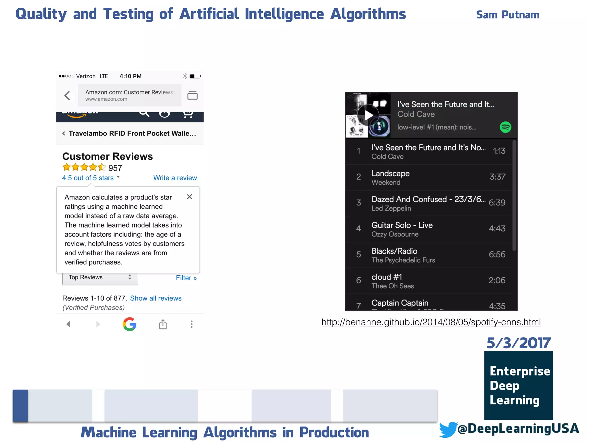 Quality And Testing Of Ai Algorithms Enterprise Deep Learning Ppt