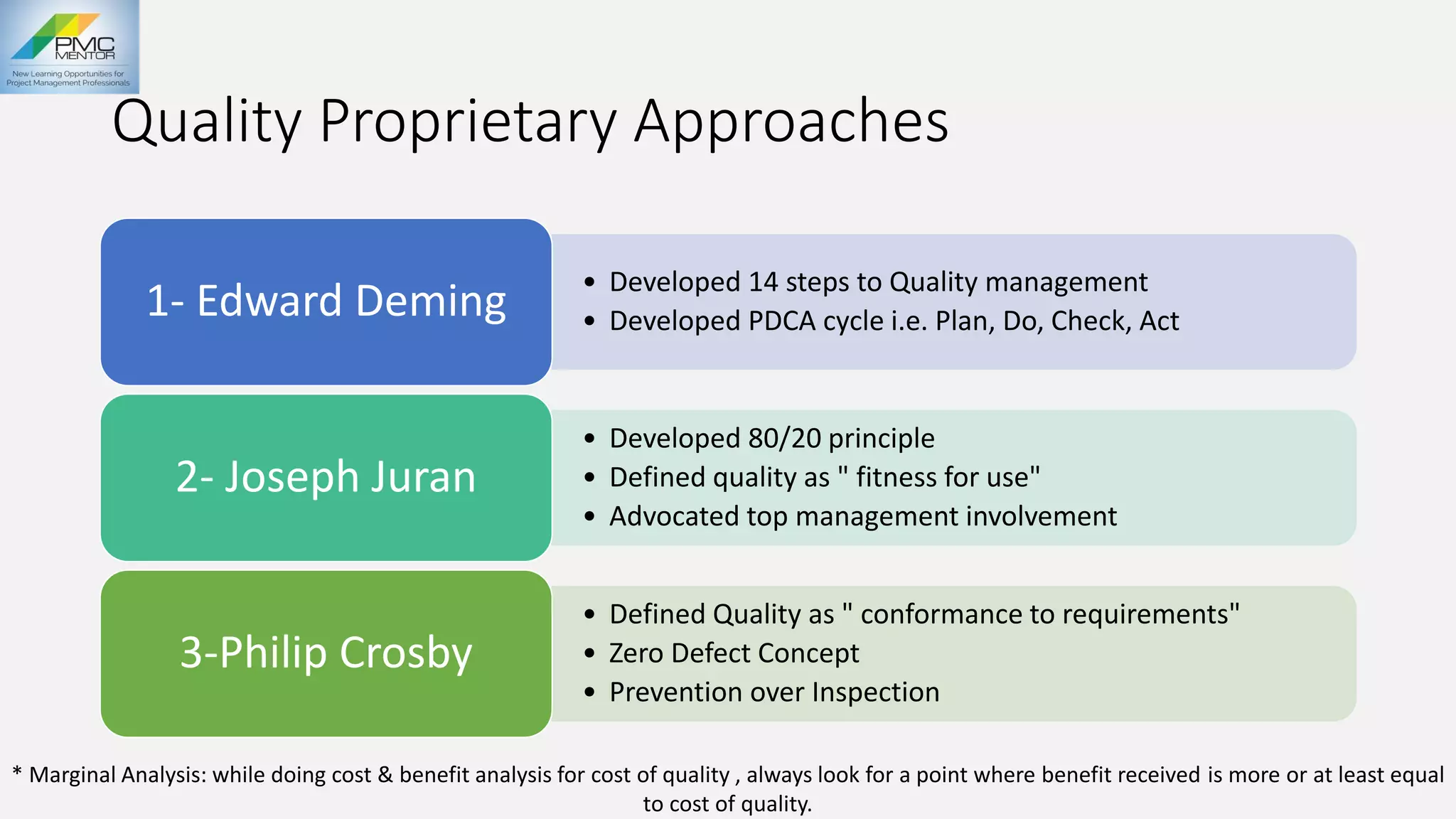 Quality approaches | PPTX