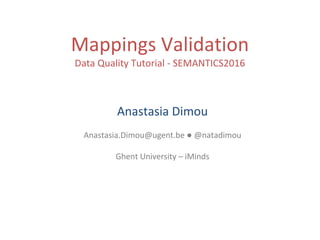 Mappings Validation | PPT