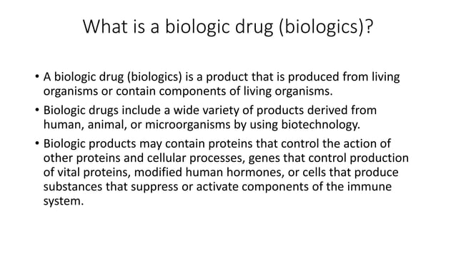 Quality assessment of biologics | PPTX