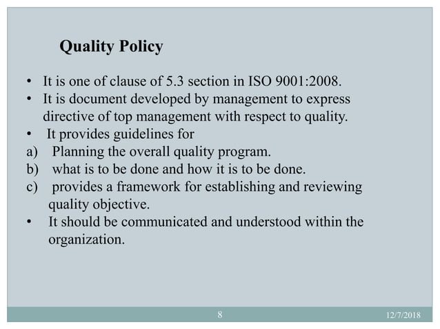 Quality as strategic decision, SQM PROCESS, Mckinsey 7s model,strategic ...