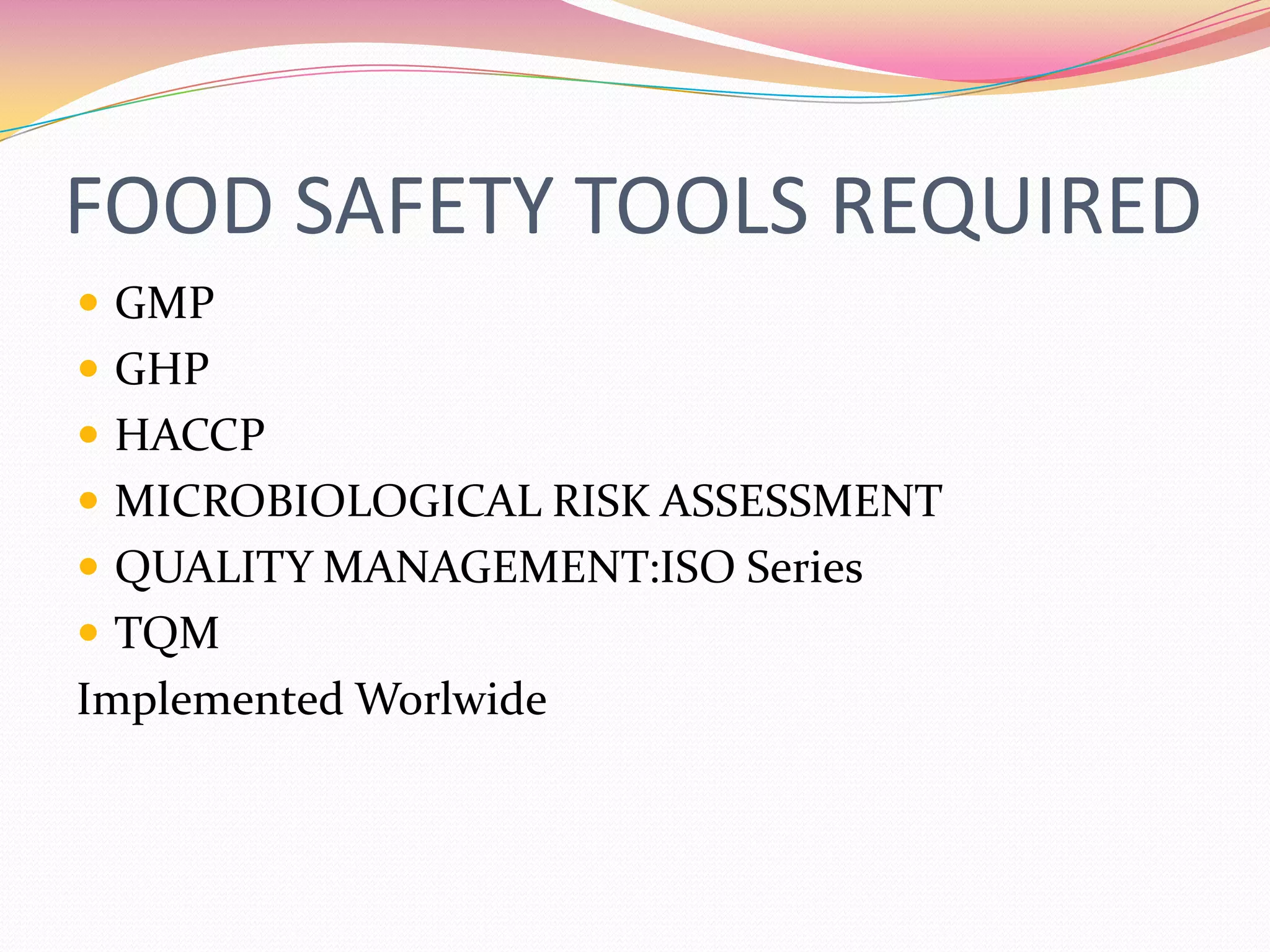 FOOD SAFETY NOTES-QUALITY ASSURANCE | PPTX