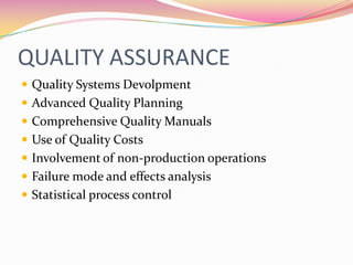 FOOD SAFETY NOTES-QUALITY ASSURANCE | PPTX