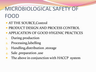 FOOD SAFETY NOTES-QUALITY ASSURANCE | PPTX