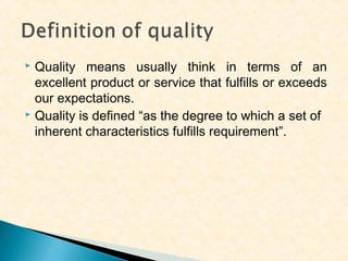 Quality assurance | PPT