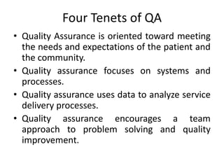 Quality assurance | PPTX