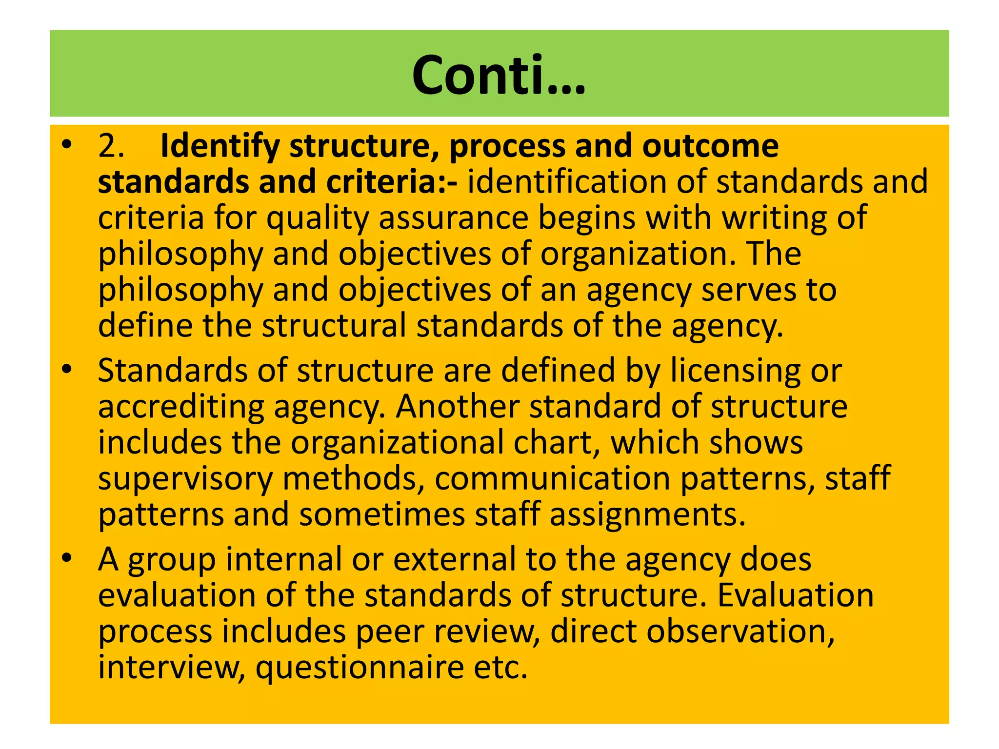 Quality assurance in nursing management | PPTX