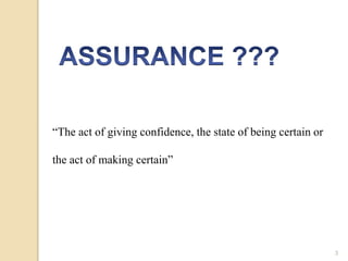 Quality assurance | PPTX