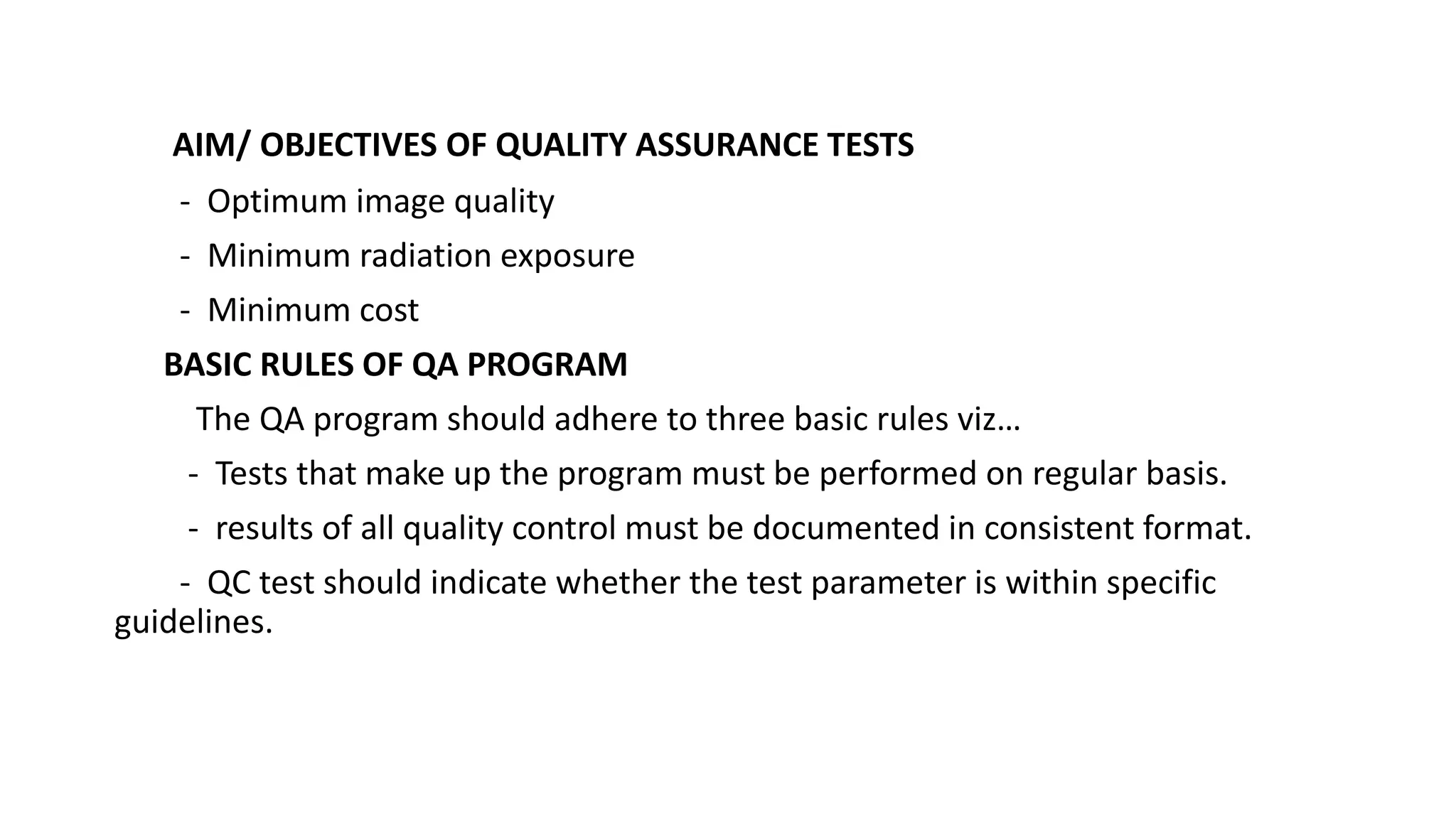 Quality assurance | PPTX