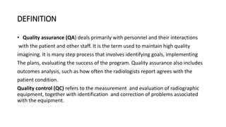 Quality assurance | PPTX