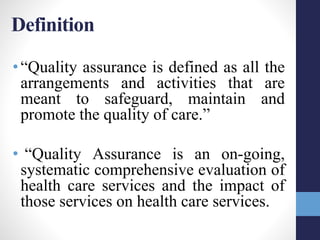 Quality assurance concept,cycle & models | PPTX