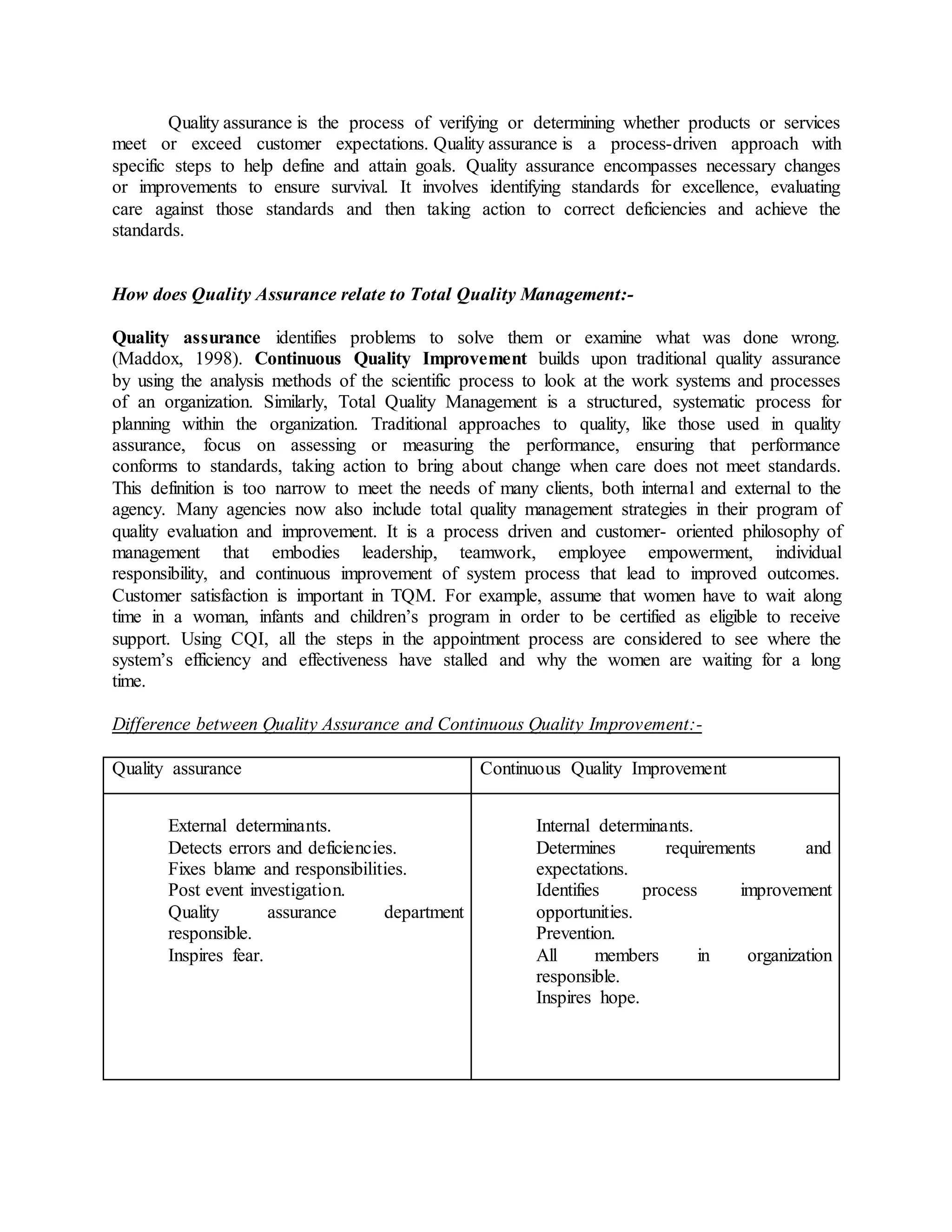 Quality assurance in nursing | DOC