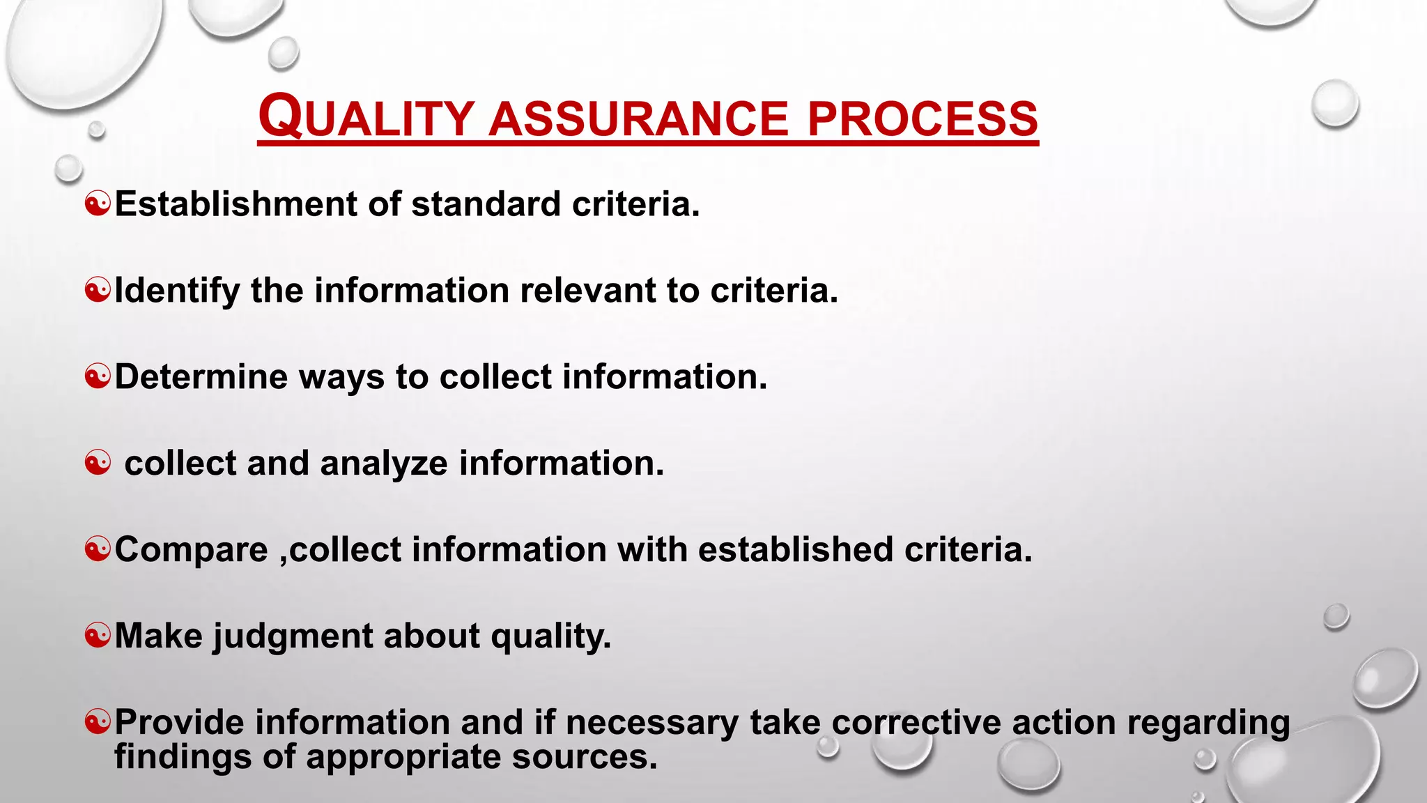 Quality assurance and accredition, nursing standards | PPTX