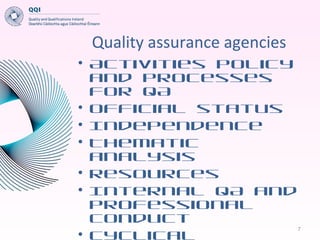 Quality assurance and qualifications frameworks as tools to promote ...