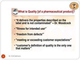 Quality assurance and quality management concepts | PPTX