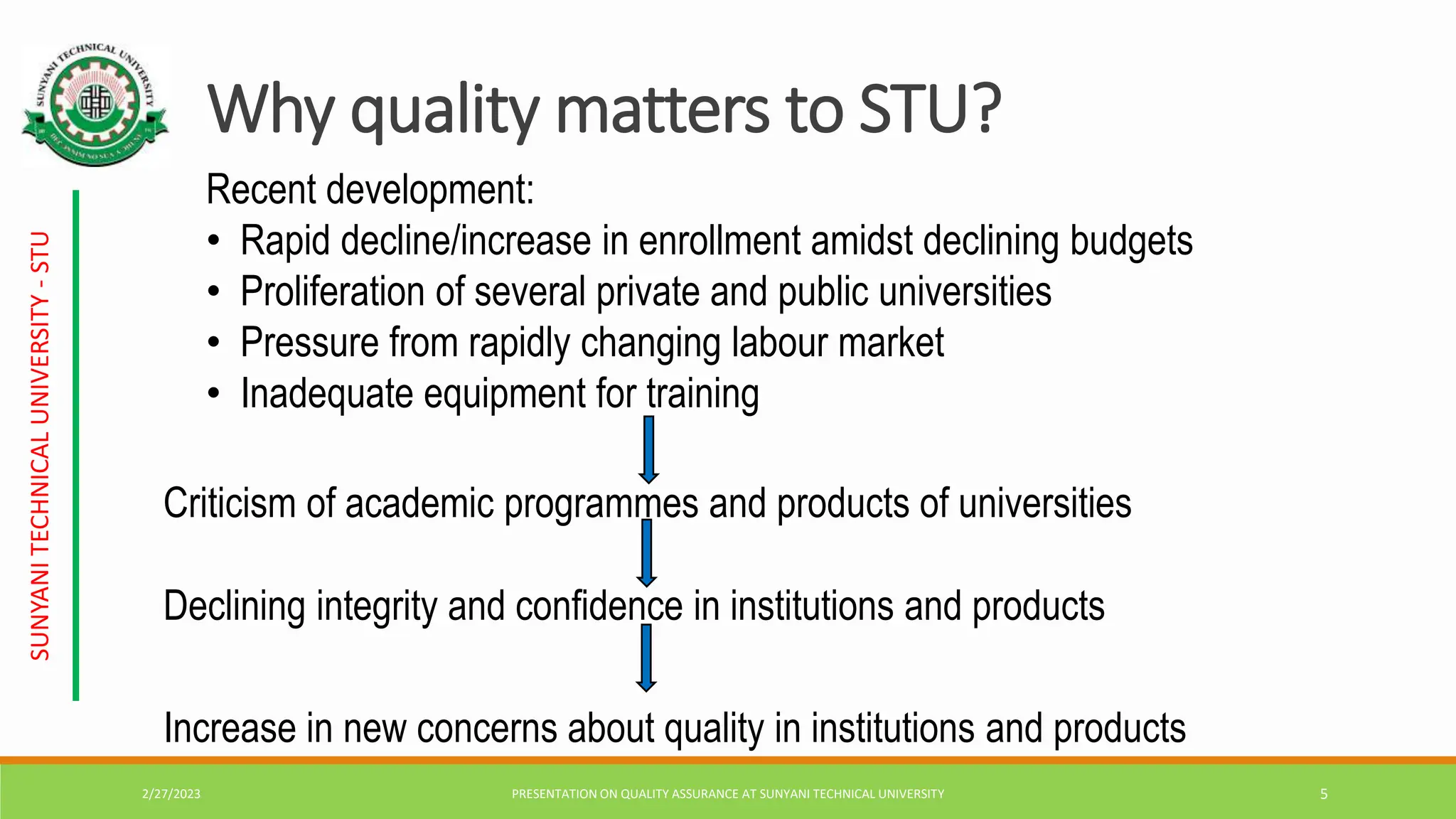 QUALITY ASSURANCE practices at Higher Educational Institutions | PPTX