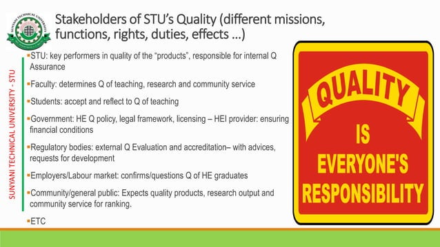 QUALITY ASSURANCE practices at Higher Educational Institutions | PPTX ...