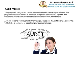Quality Assurance Audit for Recruitment Companies | PPTX