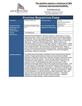 Quality assurance i 2561 | PDF