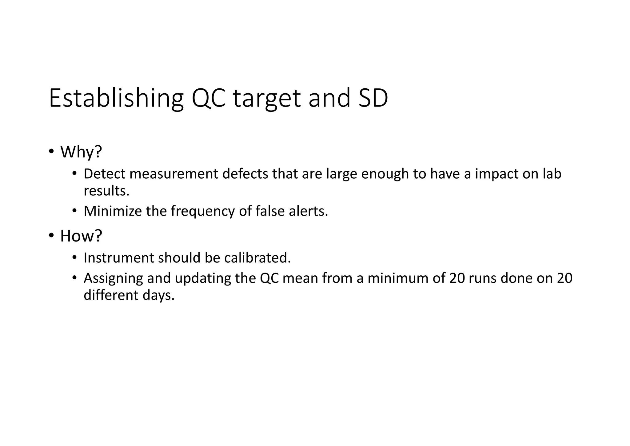 Quality assurance in a medical laboratory | PDF
