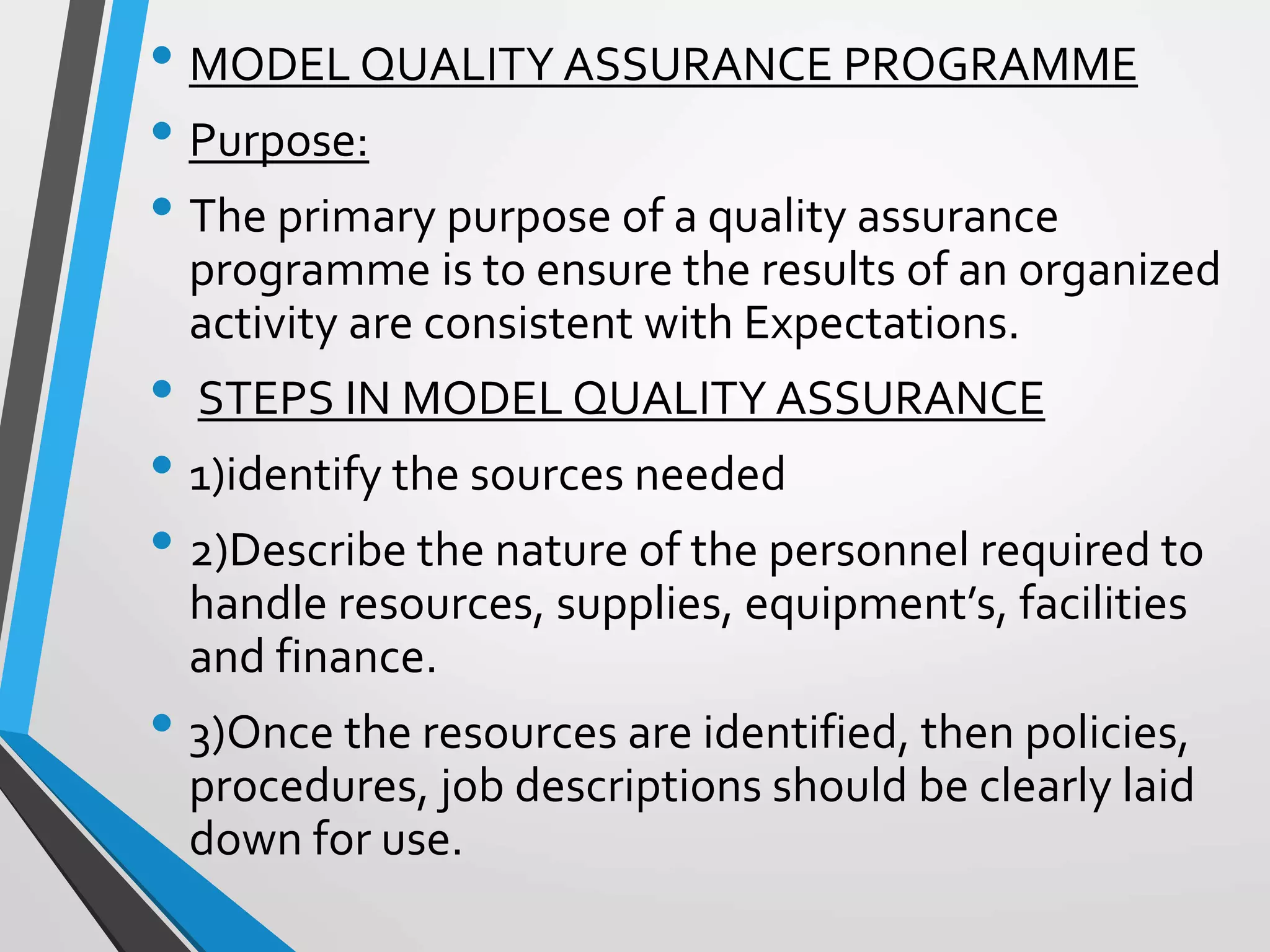 Quality assurance in community health nursing | PPTX