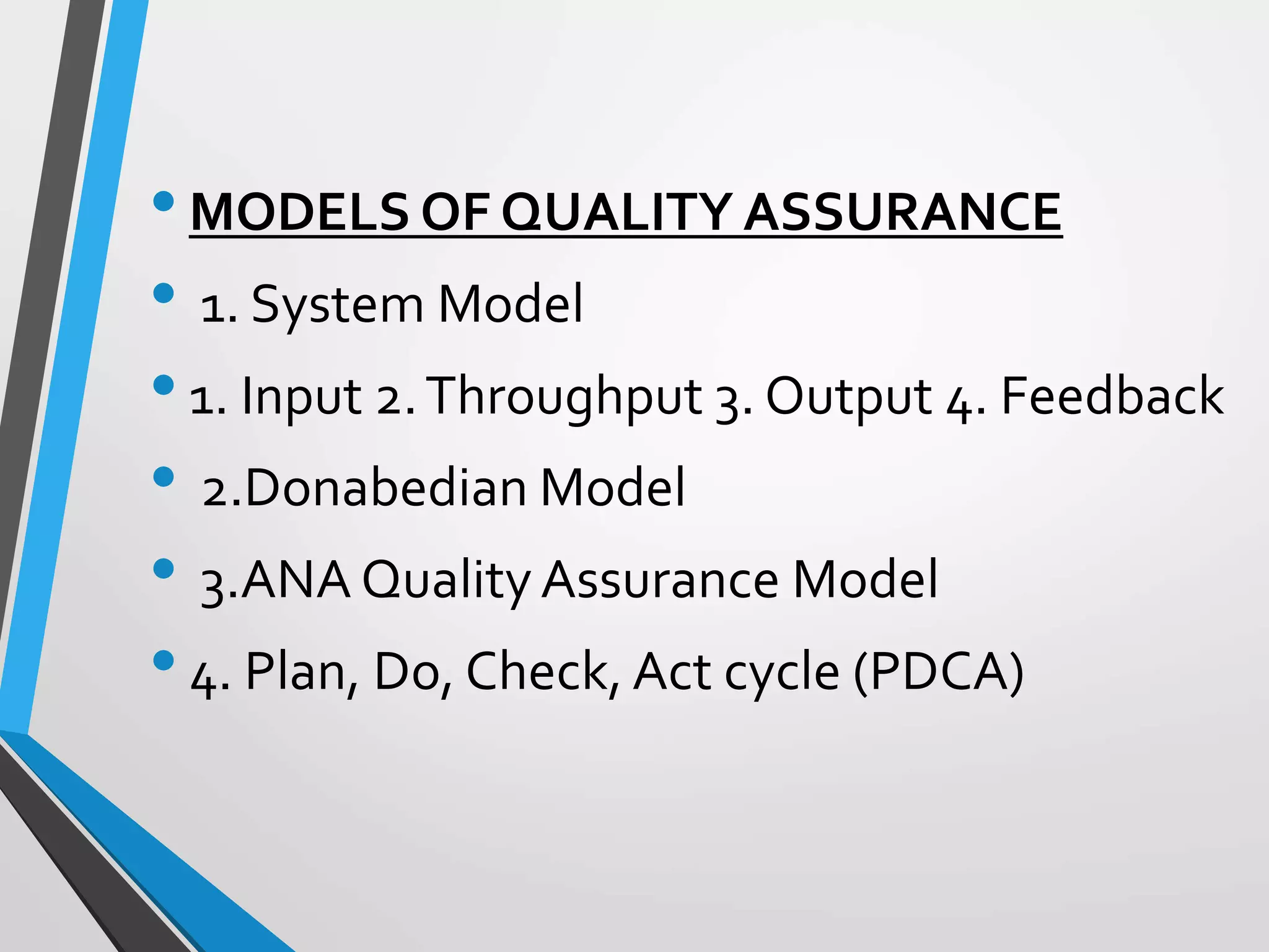 Quality assurance in community health nursing | PPTX