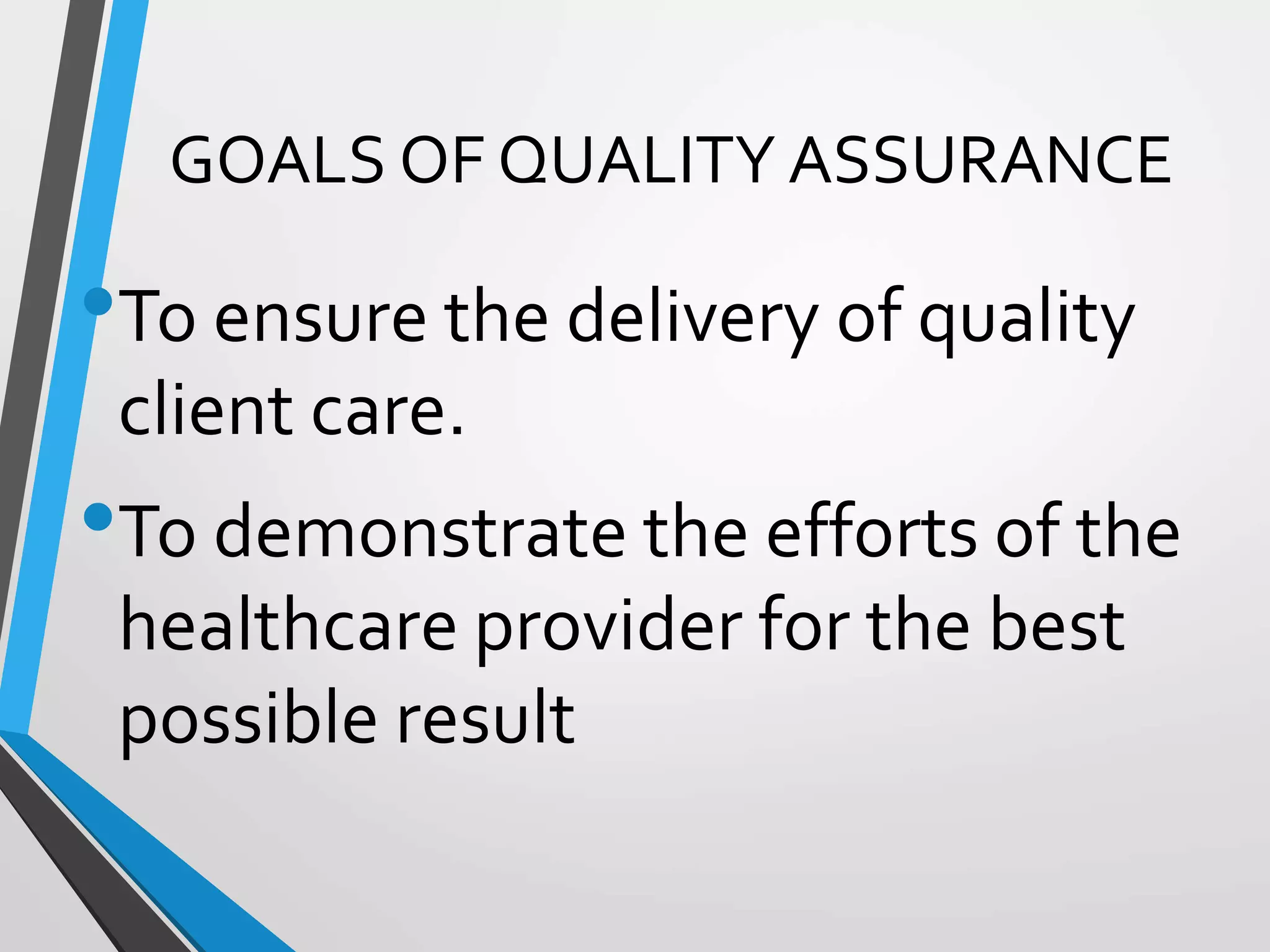 Quality assurance in community health nursing | PPTX