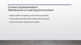 Quality assurance in e learning | PPTX